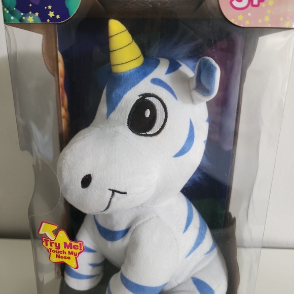 Jay @ Play | Toys | Plush Toy Wish Me Zoonicorn Light Up Stuffed Blue ...